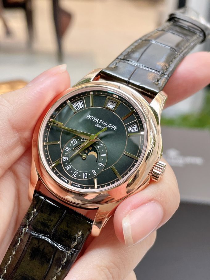 Patek Philippe Complications 5205R-011 Annual Calendar Moonphase Green ...