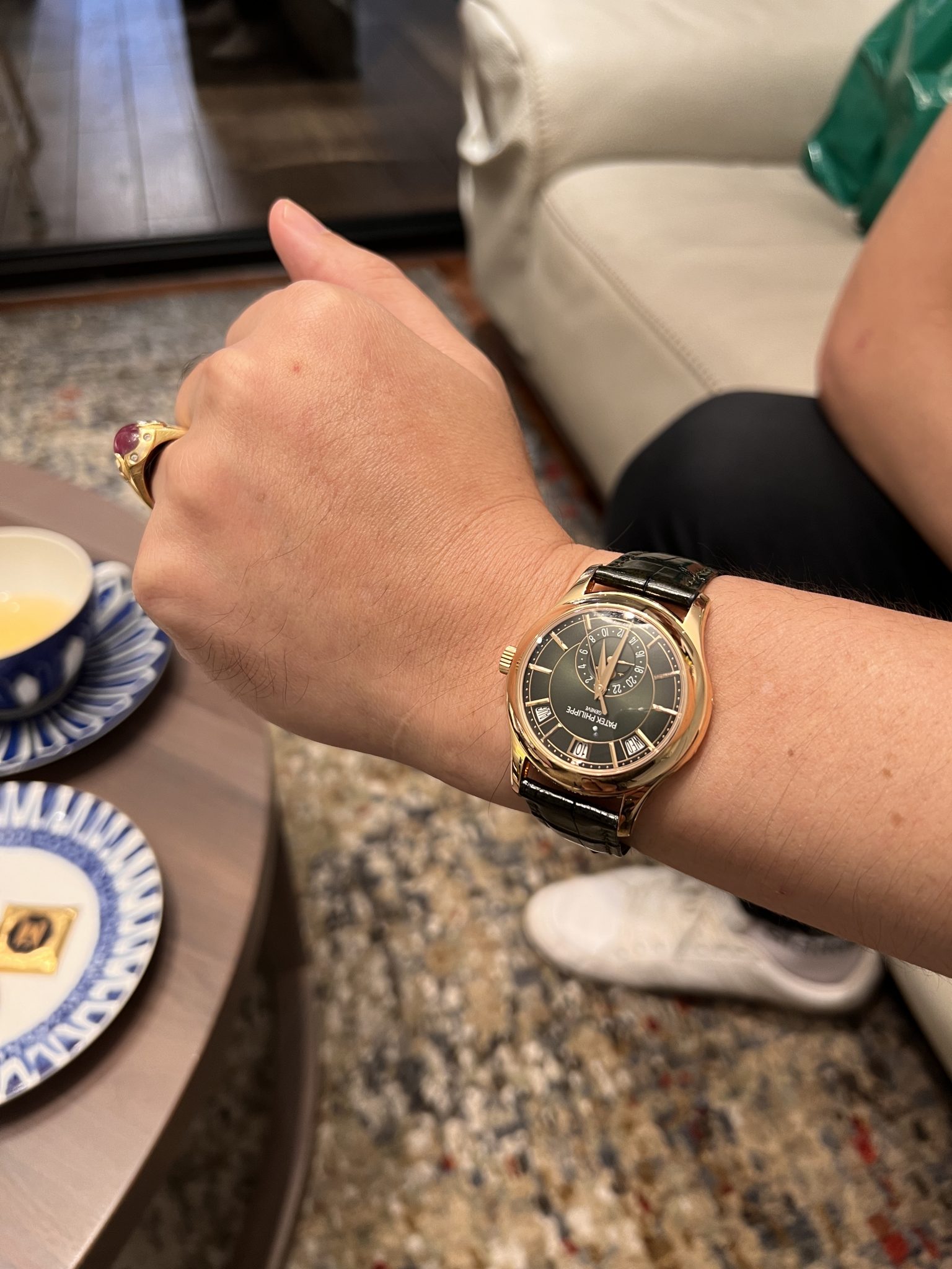 Patek Philippe Complications 5205R-011 Annual Calendar Moonphase Green ...