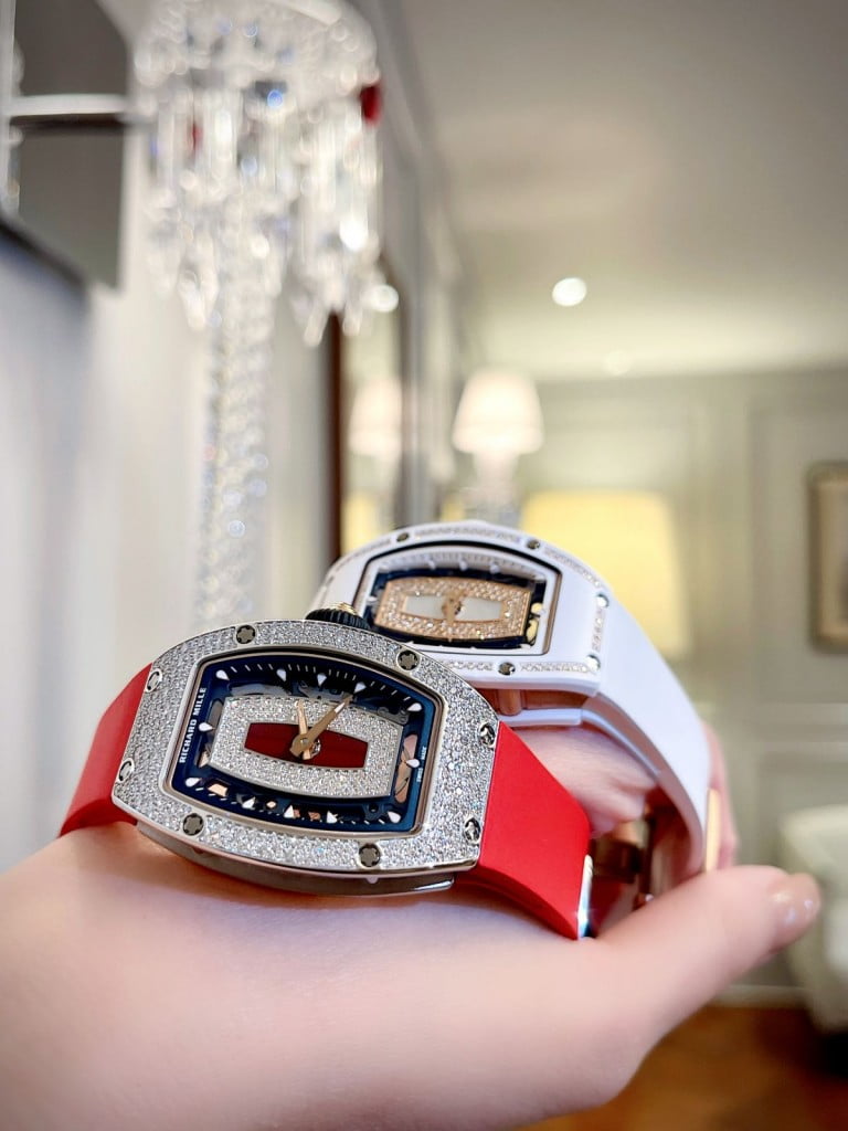 Richard Mille RM 07-01 White Gold Full Snow Diamond MOP