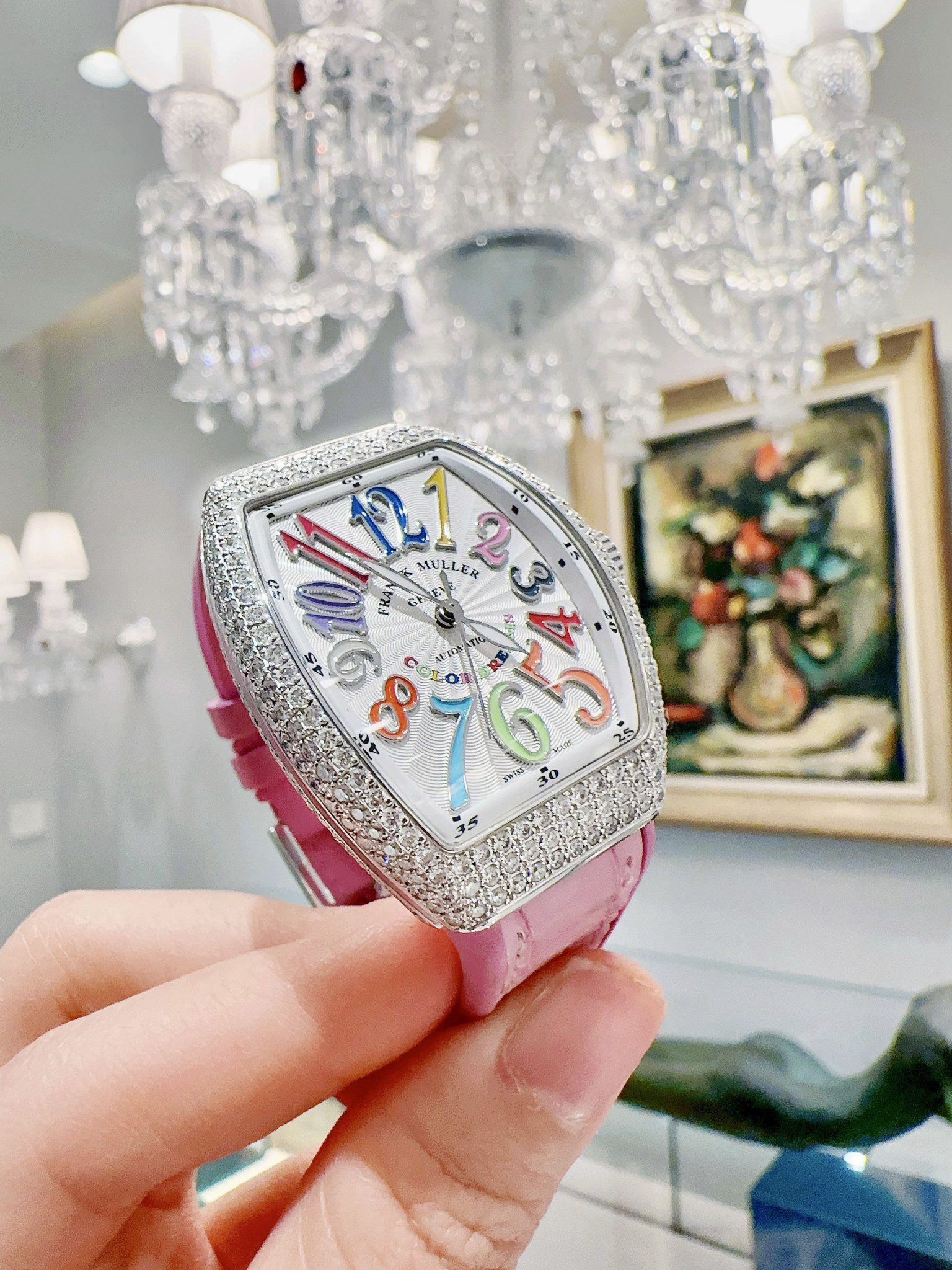 Franck Muller vanguard V32 SC AT FO D White Gold used